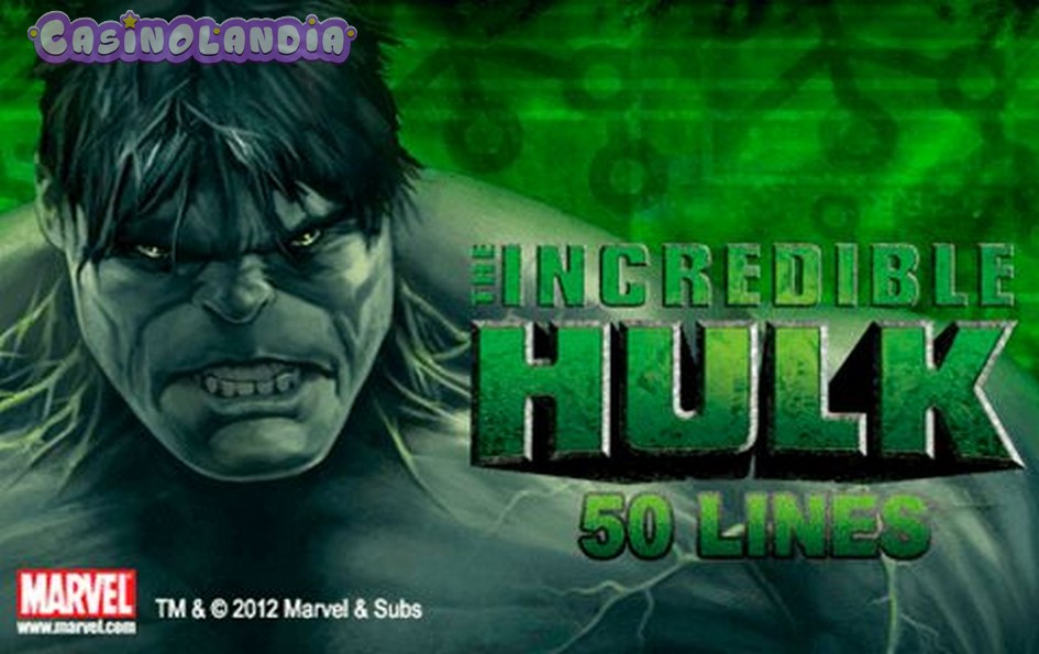 Incredible Hulk 50 Lines Slot by Playtech RTP 91% | Play for Free