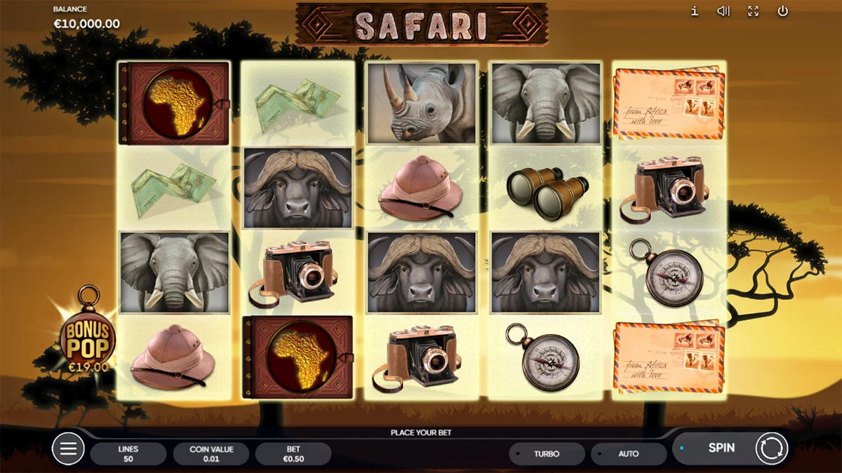 Safari Slot by Endorphina RTP 96% | Review and Play for Free