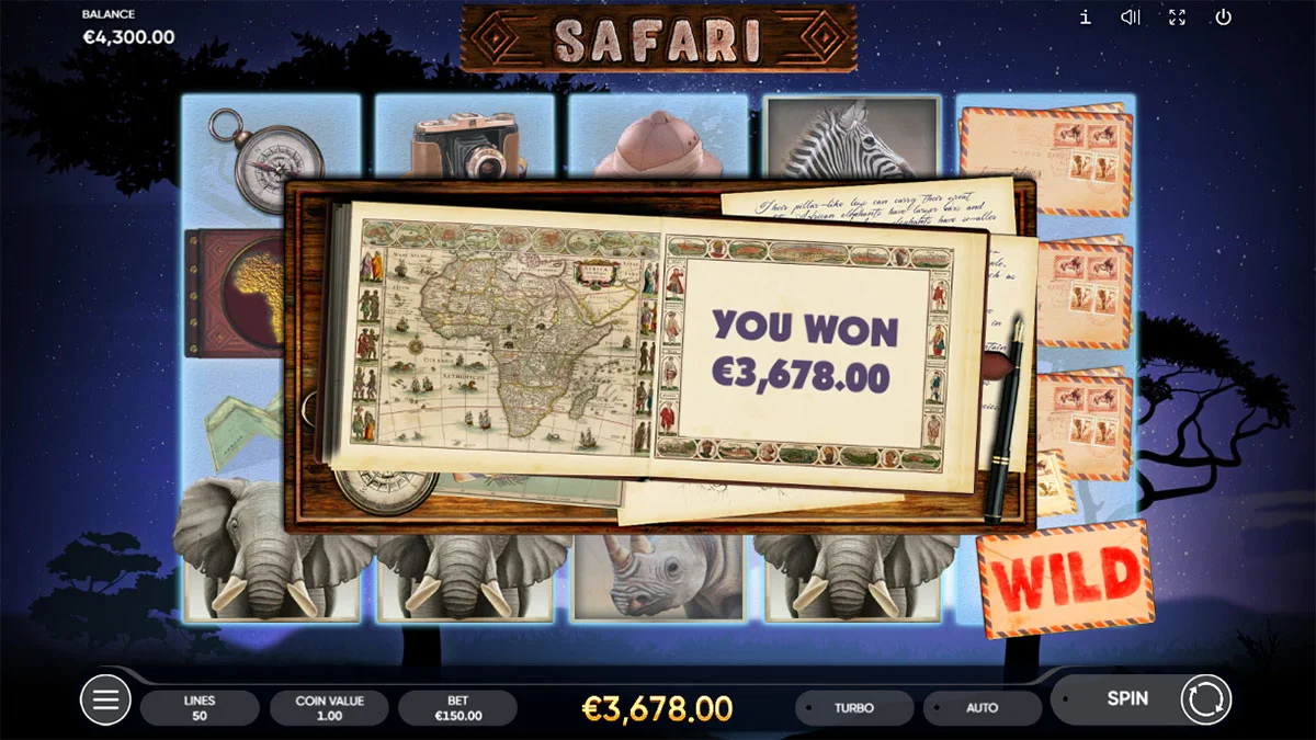 Safari Slot by Endorphina RTP 96% | Review and Play for Free