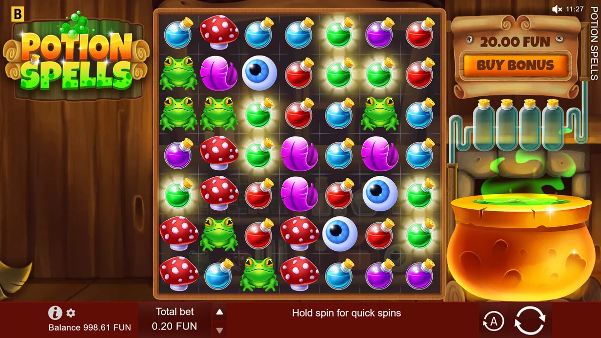 Potion Spells Slot by BGAMING RTP 96.25% | Play for Free