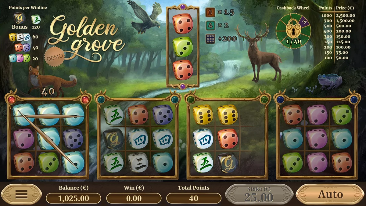 Golden Grove Numbers Slot by Air Dice RTP 95% | Play for Free