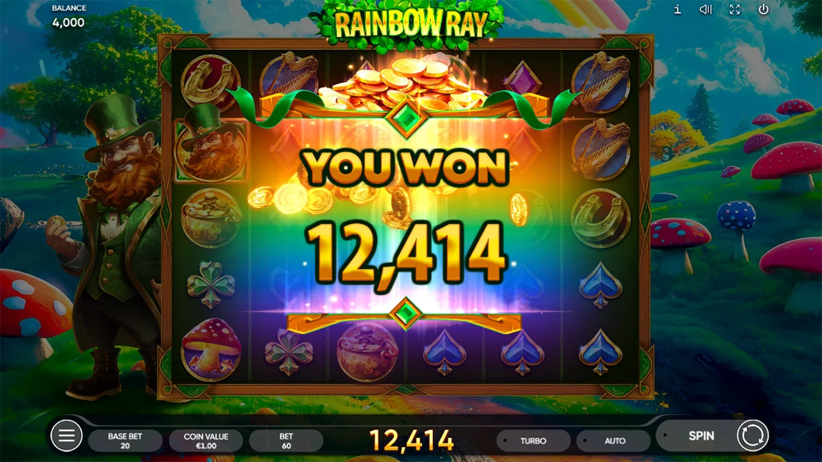 Rainbow Ray by Endorphina RTP 96.12% | Play for Free