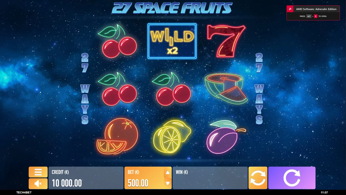 27 Space Fruits Slot by Tech4bet RTP 96% | Play for Free