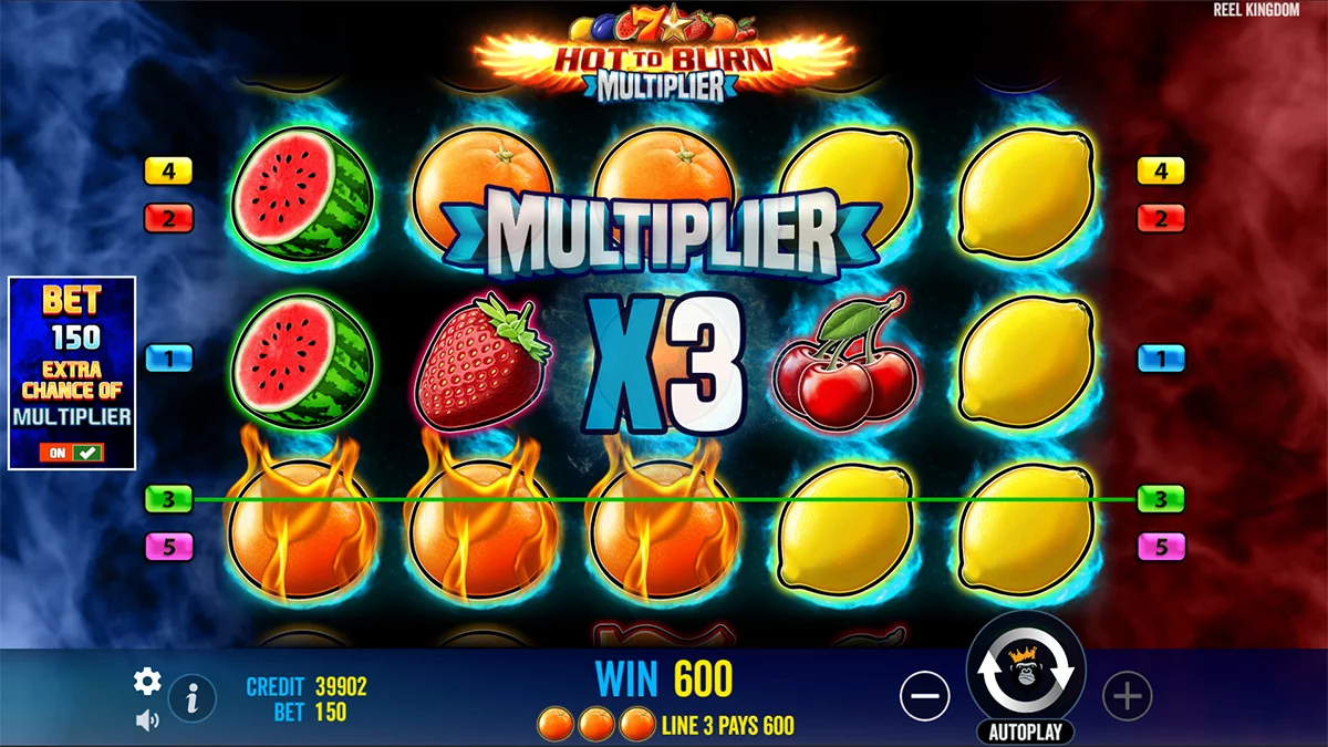 Hot to Burn Multiplier Slot by Pragmatic Play RTP 96.51%