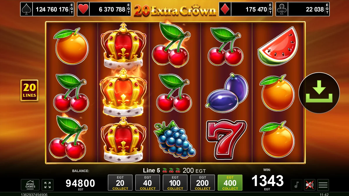 20 Extra Crown Slot Review 2024 | Play Amusnet's Slot For Free